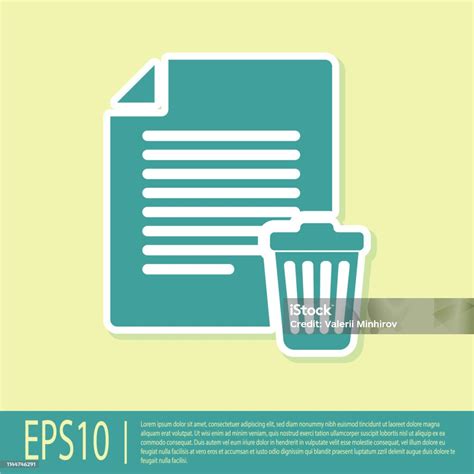 녹색 노란색 배경에 고립 된 파일 문서 아이콘을 삭제 합니다 휴지통 기호가 있는 용지 시트 거부 된 문서 아이콘입니다 종이에 십자가 평면 디자인입니다 벡터 일러스트 0명에