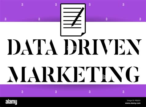 Handwriting Text Writing Data Driven Marketing Concept Meaning