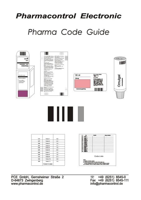 Pce Pharmacode Guidev04 05en Pdf