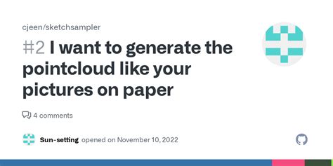 I Want To Generate The Pointcloud Like Your Pictures On Paper · Issue 2 · Cjeensketchsampler