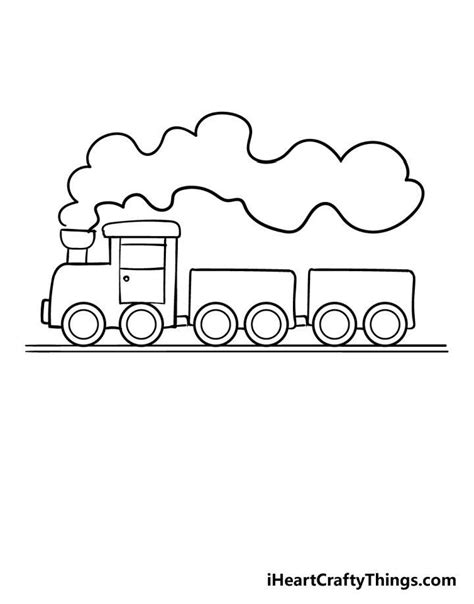 25 Easy Train Drawing Ideas How To Draw A Train