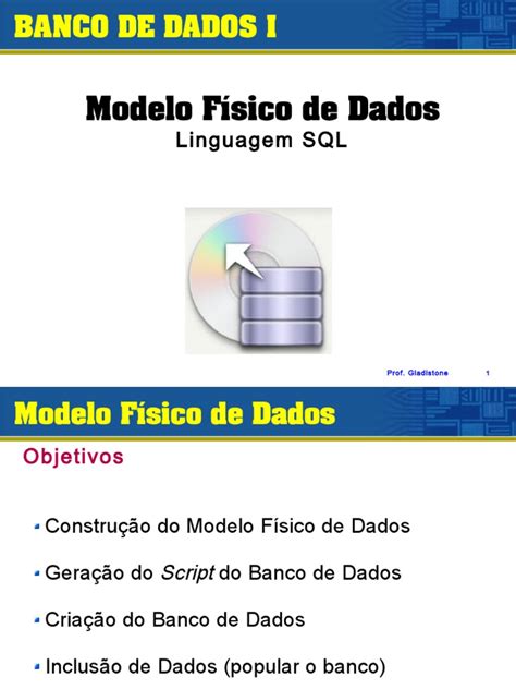 aula 5 modelo físico e sql pdf sql modelagem científica