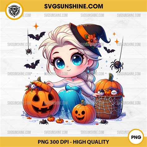 Disney Elsa Frozen Pumpkin Halloween Png File