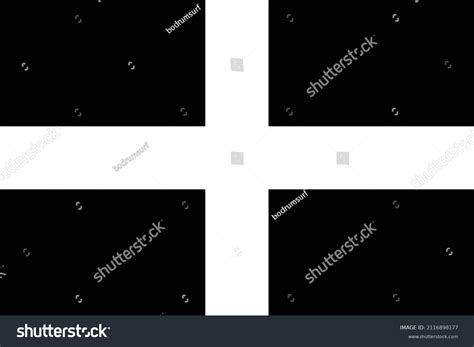 Vector British Cornish Flag Stock Vector (Royalty Free) 2116898177 ...