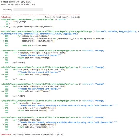 Python Why Does The Citylearn Tutorial Keep Throwing Me A Valueerror