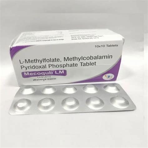 Mecoqub Lm L Methylfolate Methylcobalamin Pyridoxal Phophate Tablets At ₹ 230 Box