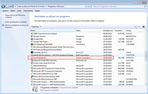 Erro inesperado ao abrir emissor de nf e após atualização do Java