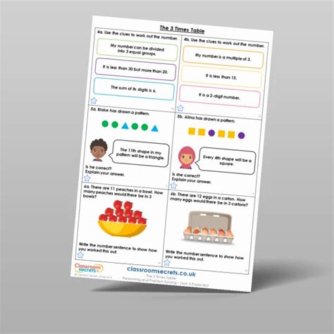 The 4 Times Table Reasoning And Problem Solving Resource Classroom Secrets