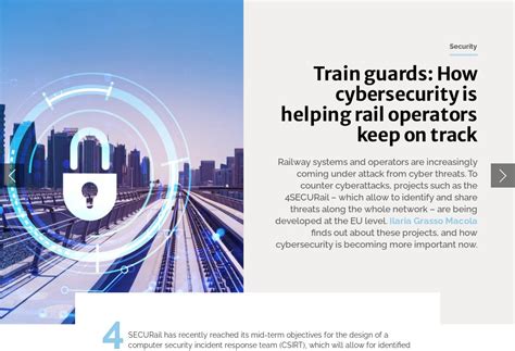 Keeping Cybersecurity On Track Future Rail Issue 90 May 2021
