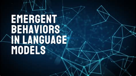 the transformative power of emergent behaviors in large language models