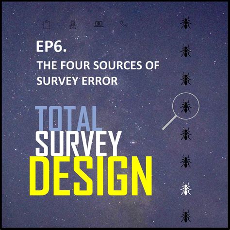 The Four Sources Of Survey Error Total Survey Design Podcast Podtail