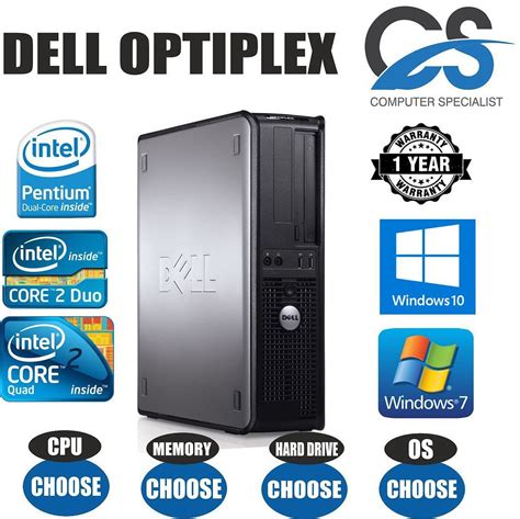 FAST DELL OPTIPLEX COMPUTER DESKTOP PC CUSTOMISE RAM HDD PROCESSOR WINDOWS CSUK