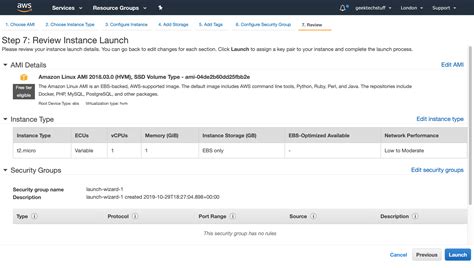 Launching A Virtual Instance Via Web Console Aws Geektechstuff