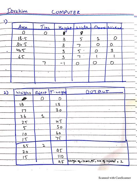 Computer Trace Table Test 3 1 22 Pdf