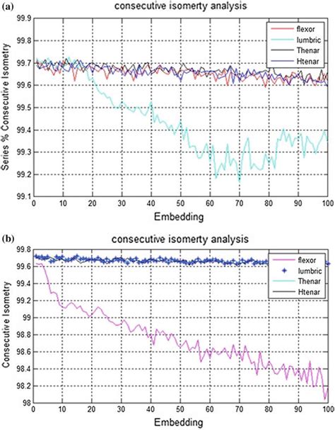 a embedding plot of consecutive isometry with proper time delay for