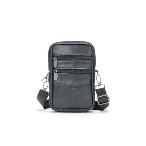 Δερμάτινο τσαντάκι μέσηςζώνης Cardinal 7141 Black Cardinal Bags