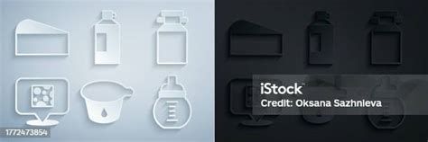세트 요구르트 용기 우유 치즈 젖병 휘핑 크림 및 아이콘 캔 벡터 0명에 대한 스톡 벡터 아트 및 기타 이미지 0명 3차원 형태 검은색 Istock