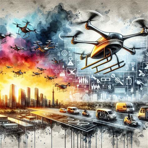 未来の空を駆ける：ドローンタクシーの現状と未来展望 100年後ニュース ai media world 未来を探索するaiライティング記事サイト