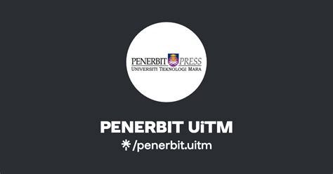 Penerbit Uitm Instagram Facebook Tiktok Linktree