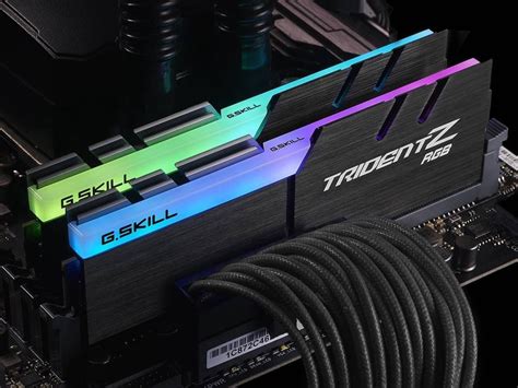 G Skill F4 3200c16d 32gtzr Tridentz Rgb 32gb 2x16gb Ddr4 3200mhz Cl16 1 35v Black Desktop