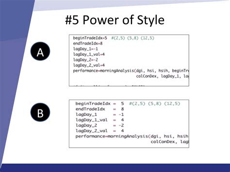 Code Readability In R Ppt
