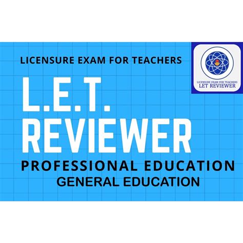 L E T EXAM REVIEWER PROFESSIONAL EDUCATION GENERAL EDUCATION Lazada PH