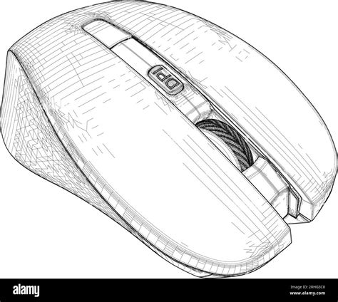 Mouse Vector Isolated On White Background A Vector Illustration Of An