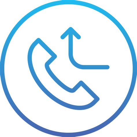 Call Forwarding Generic Gradient Icon