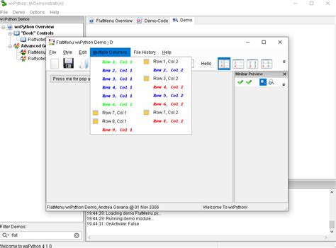 Custom Flatmenu Implementation Wxpython Users Discuss Wxpython