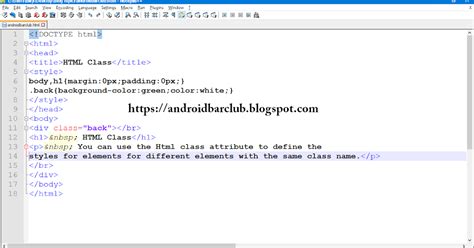 Html Class Class In Html How To Use Class In Html