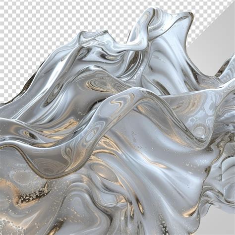 Fluid Dynamics Abstract Shape Png Premium Ai Generated Psd
