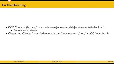 Cos101 Week 2 Lecture 7 Object Oriented Programming With Java Youtube