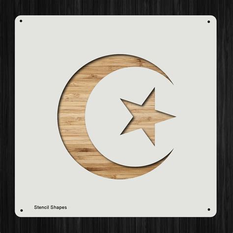Crescent Stencil Etsy
