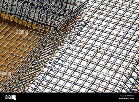 Reinforced Concrete Casting Framework In The Construction Site Stock