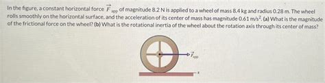 Solved In The Figure A Constant Horizontal Force Fapp Of
