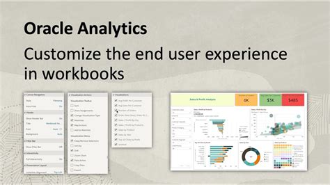 customize the end user experience in workbooks with oracle analytics