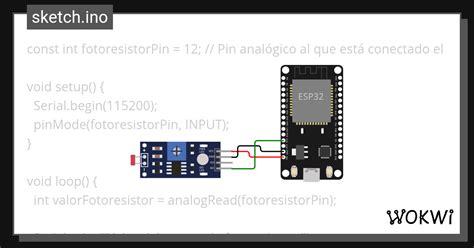 Ejercicio 6 Fotoresis Copy Wokwi Esp32 Stm32 Arduino Simulator