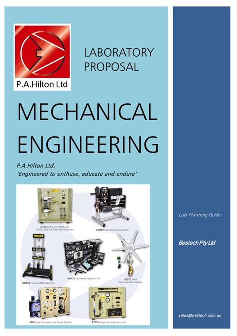 PDF Chemical Engineering Laboratory Proposal PDF FileMechanical Engineering Laboratory