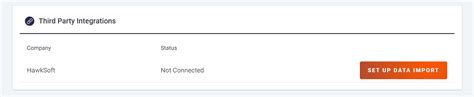 steps for hawksoft integration