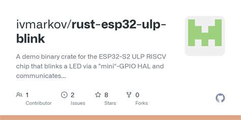 Github Ivmarkovrust Esp32 Ulp Blink A Demo Binary Crate For The