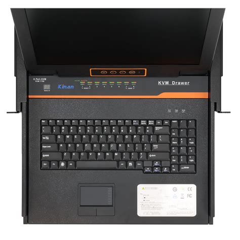 Kinan 19 Console Kvm 1708 Led 17 Tft 1u Eng 8 Port Switch Kvm 1708a