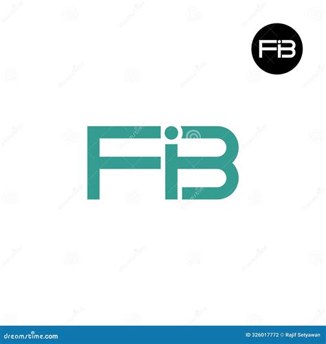 Fib Logo Letter Monogram Design Stock Vector Illustration Of Corporation Monogram 326017772