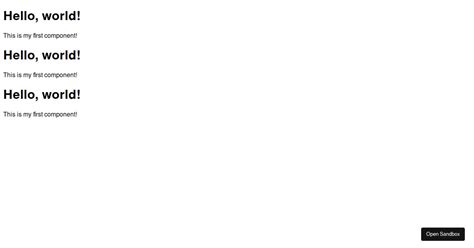 Helloworld Codesandbox