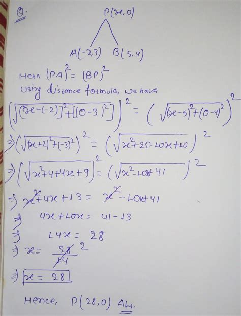 Equidistant Formula