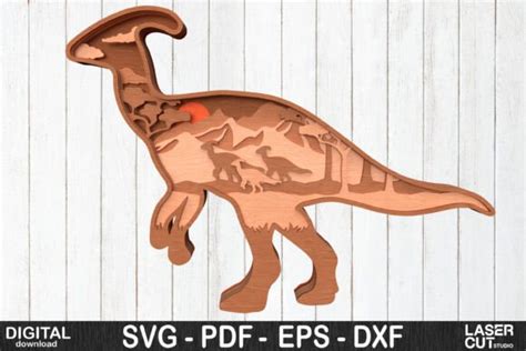 Dinosaur Layered Wall Art Svg · Creative Fabrica
