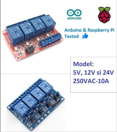 Modul Cu 4 Relee 5v 12v Si 24v Optocuplor Ttl Releu Arduino Auto Arm Bucuresti Sectorul 5 • Olxro