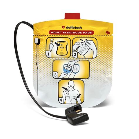 Defibtech Adult Defibrillation Pads Lifeline Viewecgpro Only