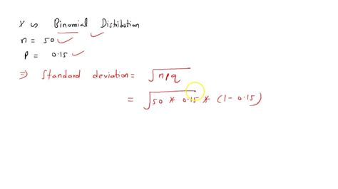 Solved The Standard Deviation Of A Binomial Distribution For Which N