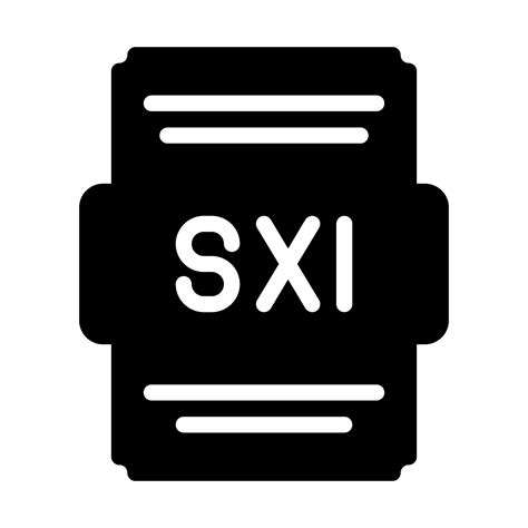 Sxi File Icon Solid Style Spreadsheet File Type Extension Format