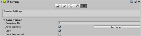 Unity Manual Create Neighbor Terrains